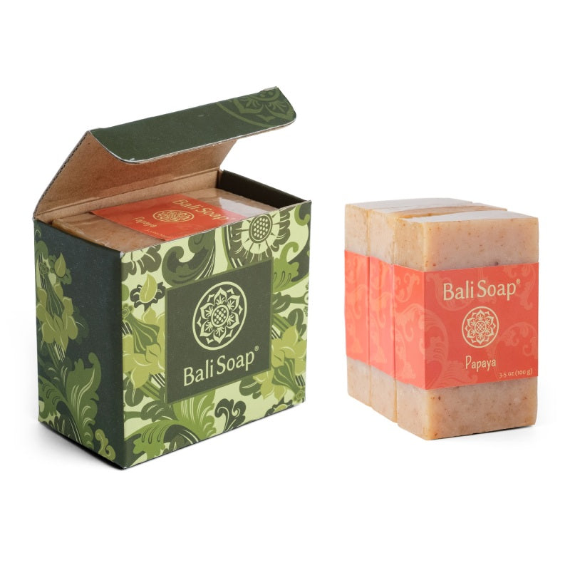 Papaya Set of 3 | Natural Soap | Bali Soap – Bali Soap USA