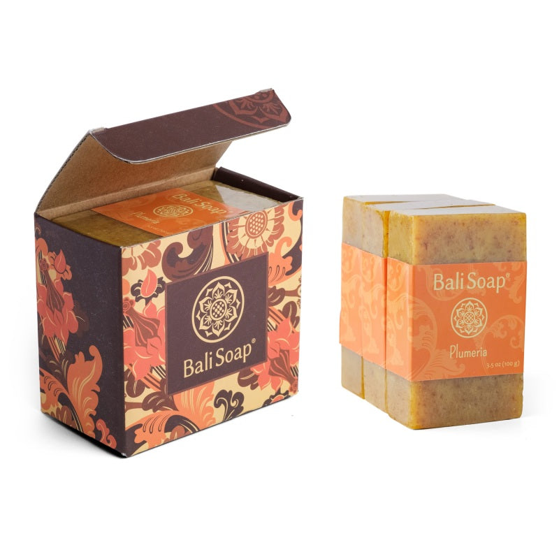 Plumeria Soap Set of 3 | Natural Soap | Bali Soap – Bali Soap USA